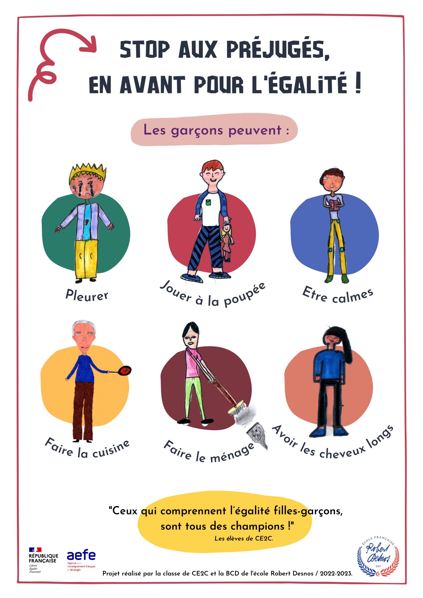 EGALITE FILLES/GARCONS – Ecole Robert Desnos