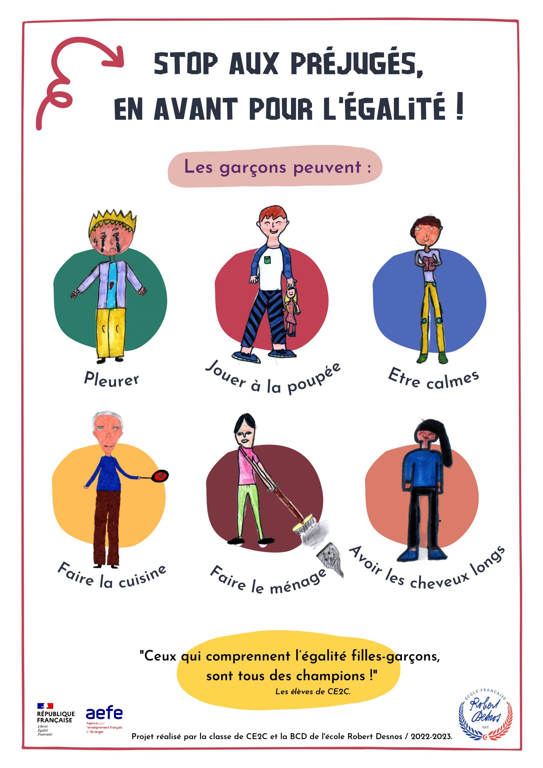 EGALITE FILLES/GARCONS – Ecole Robert Desnos